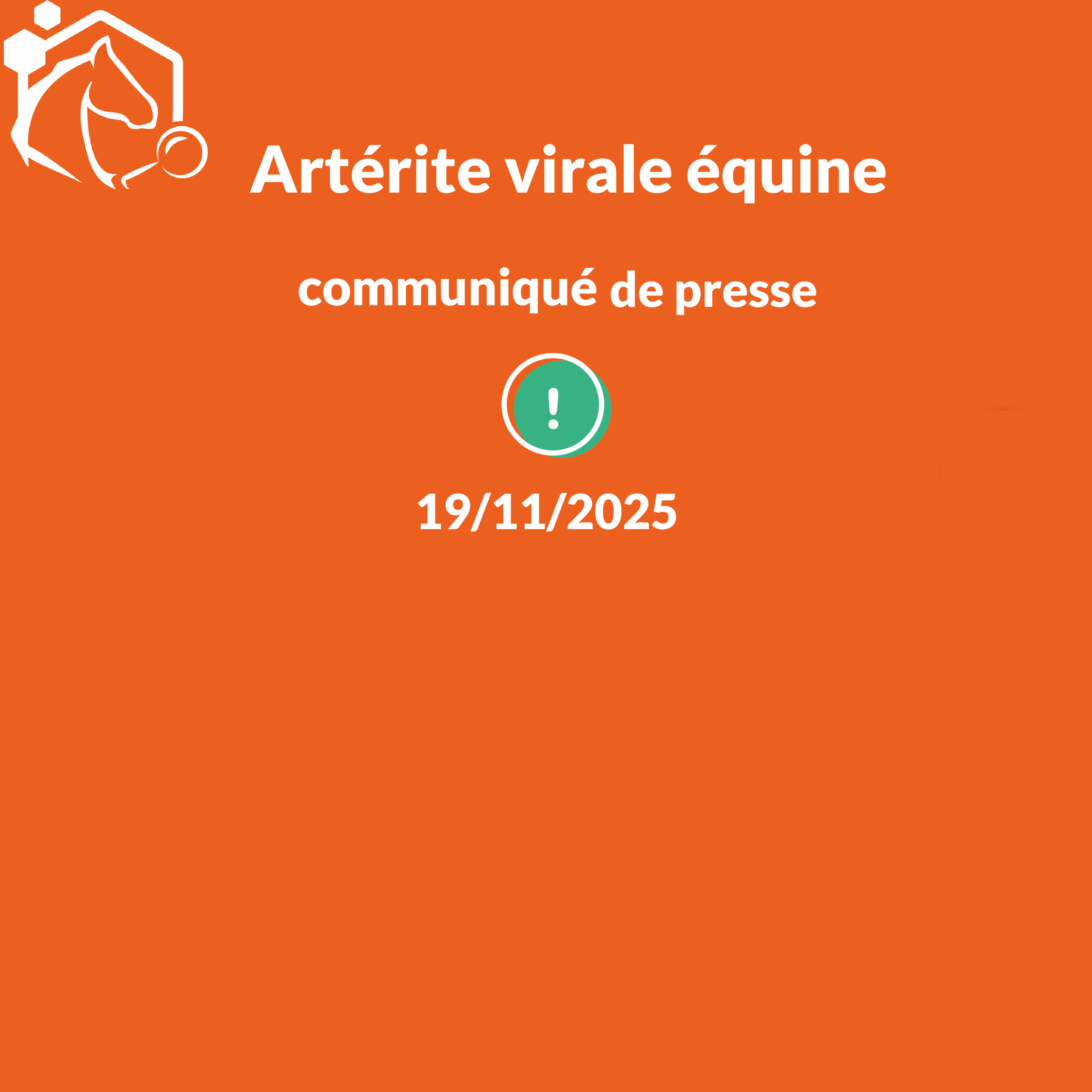 Communiqué de presse - Foyers d’Artérite virale équine (AVE) - 19/11 ...